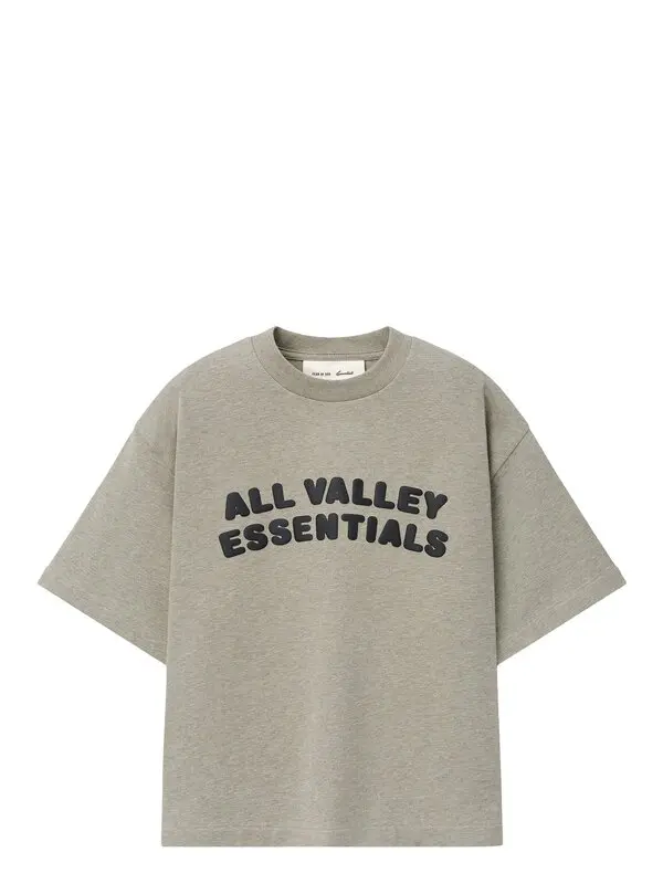 Fear Of God Merch Tee Boxy Fit Seal Heather - Grey