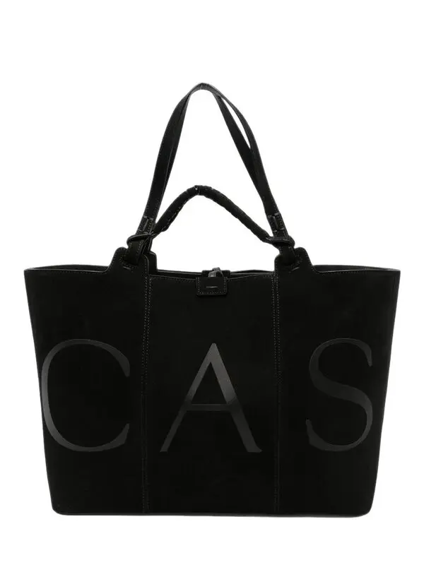 Casadei Leather Tote Bag - Black