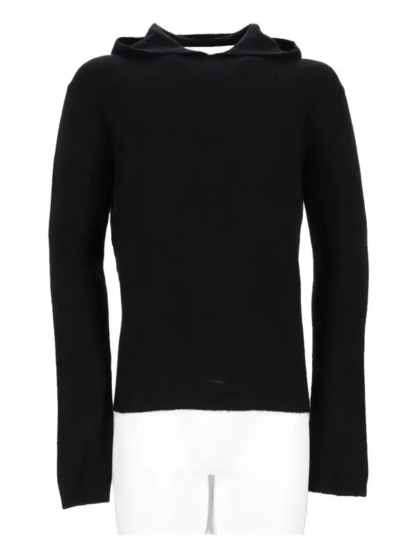 Rick Owens Cashmere Blend Hoodie - Black