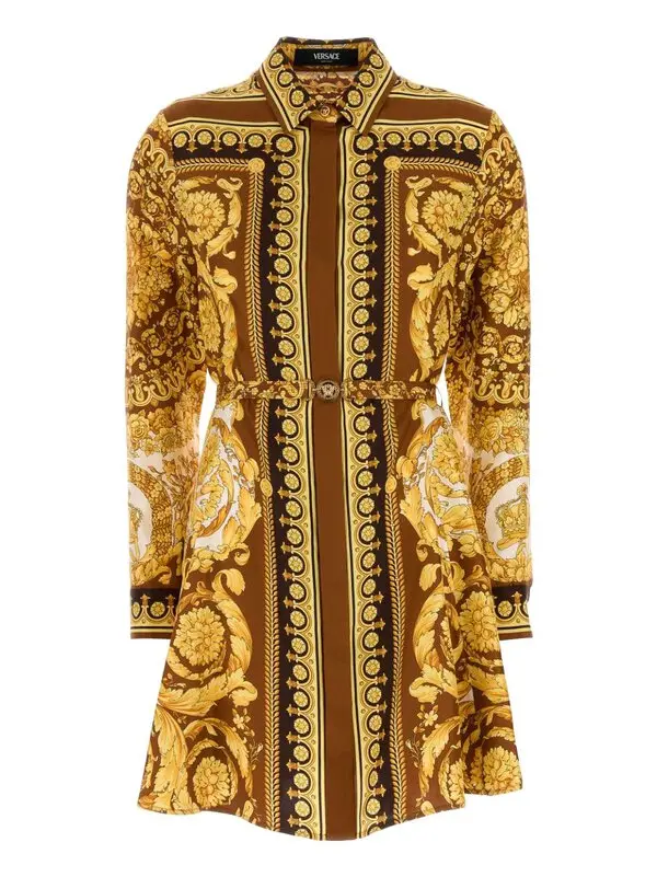 Versace Twill Shirt Dress - Printed
