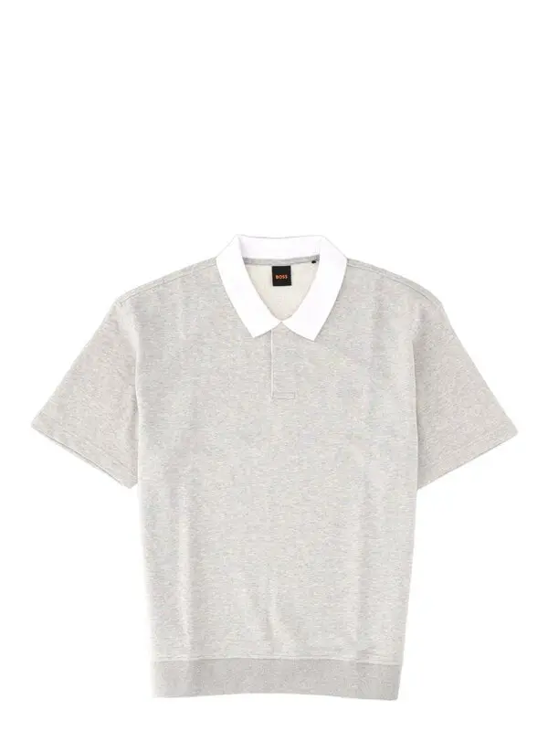 BOSS 100% Cotton Polo Shirt - Grey