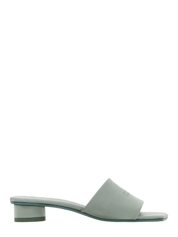 MAISON MARGIELA Satin Anatomic Numeric Flat Sandals - Light Blue