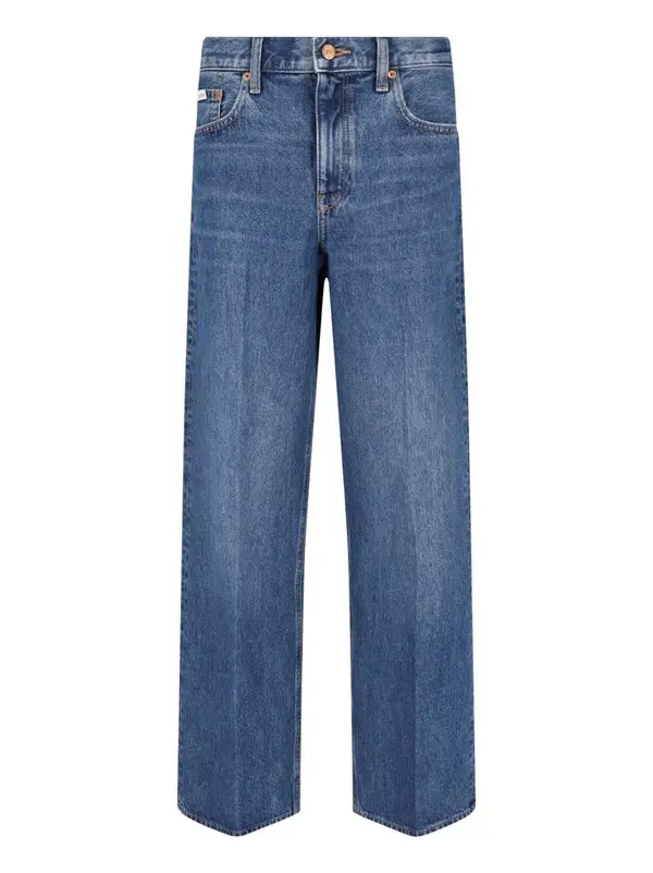 Calvin Klein High-rise Wide-leg Jeans - Blue