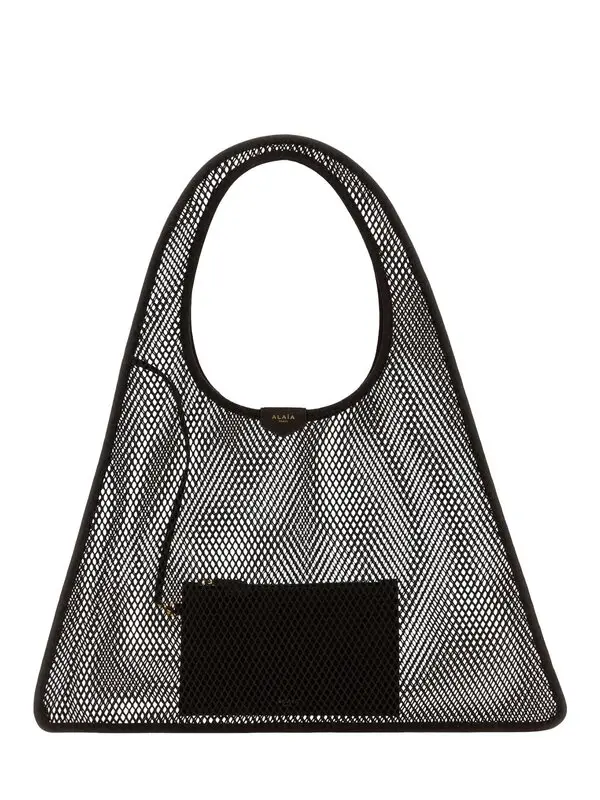 Alaïa Mesh Shopper Handbag - Brown