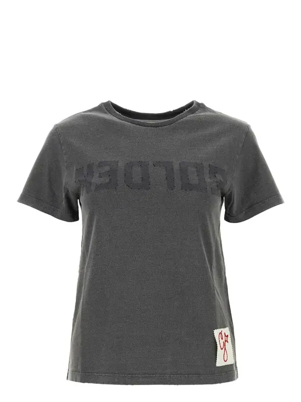 GOLDEN GOOSE Cotton Doris T-shirt - Grey
