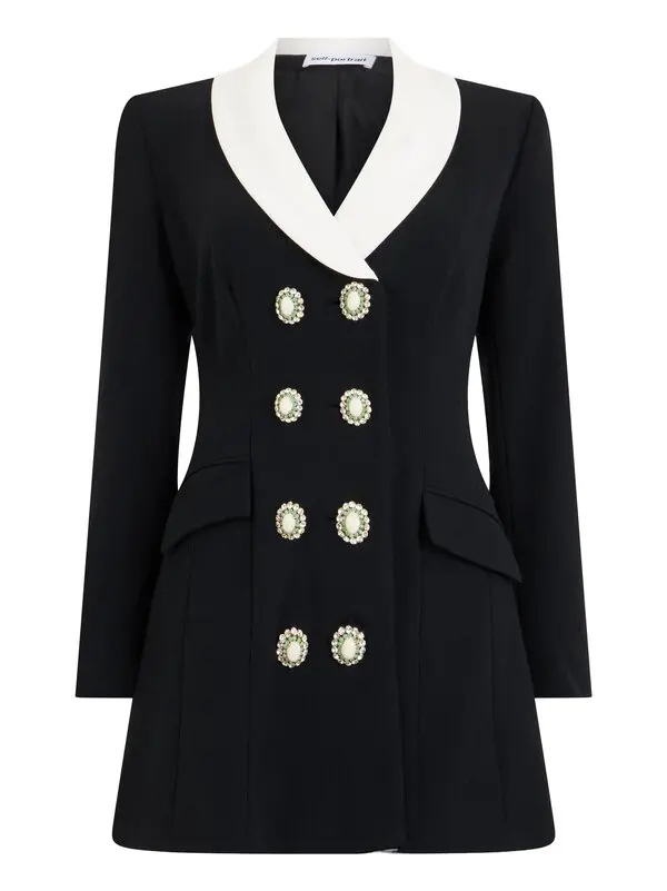 SELF-PORTRAIT Blazer Mini Dress - Black