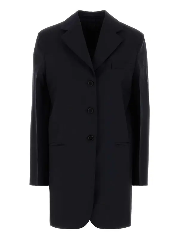 JIL SANDER Wool-blend Blazer - Blue