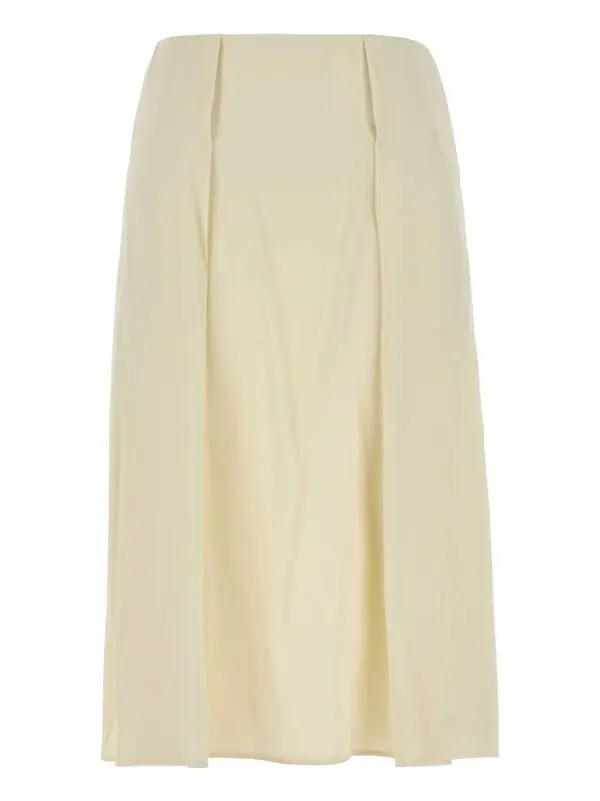 JIL SANDER Skirt 151 In Acetate-viscose With Viscose Lining - Cornsilk