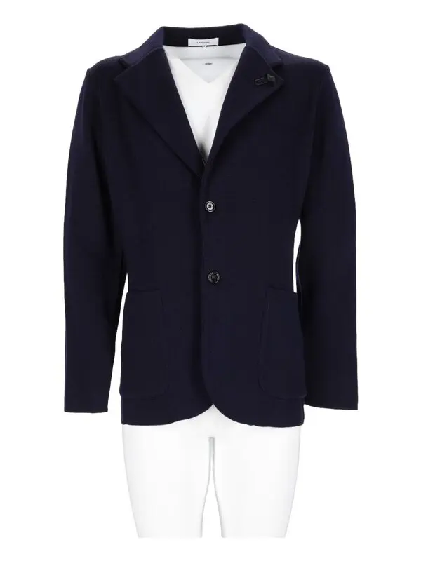 LARDINI Modern Tailored Blazer - Black