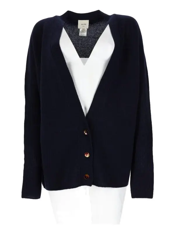 ALYSI Merino Wool And Cashmere Sweater - Blue