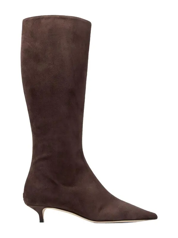 JIMMY CHOO Amis Suede Knee-high Boots - Brown