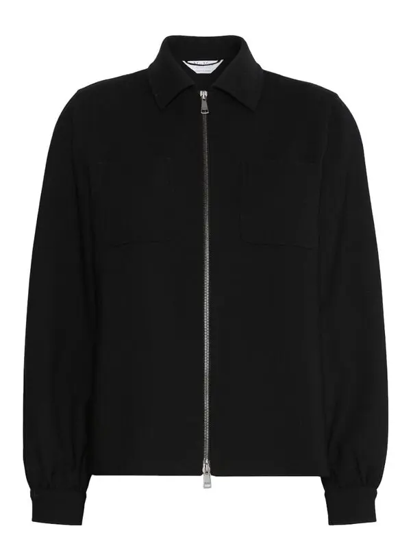 Max Mara Woolen Cloth Shacket - Black