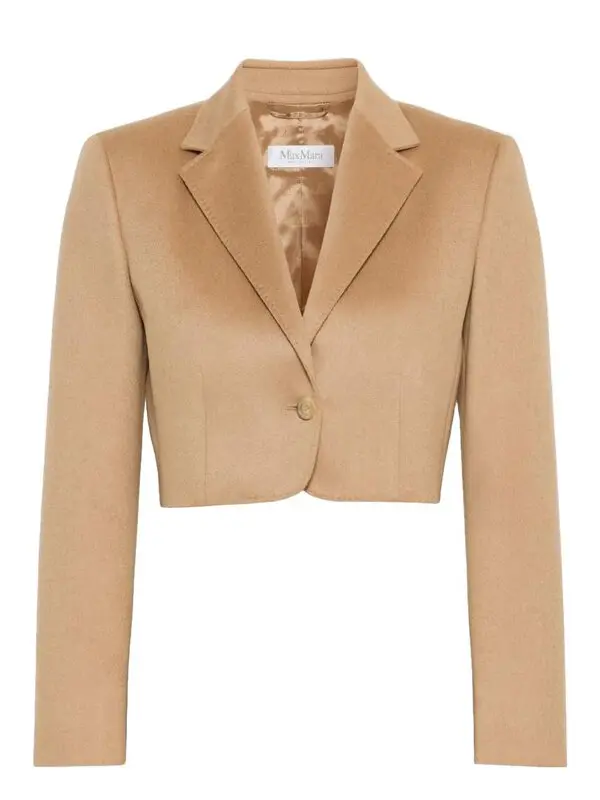Max Mara Cropped Light Jacket - Camel
