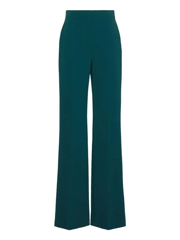 Max Mara Tuxedo-style Cady Trousers - Dark Green