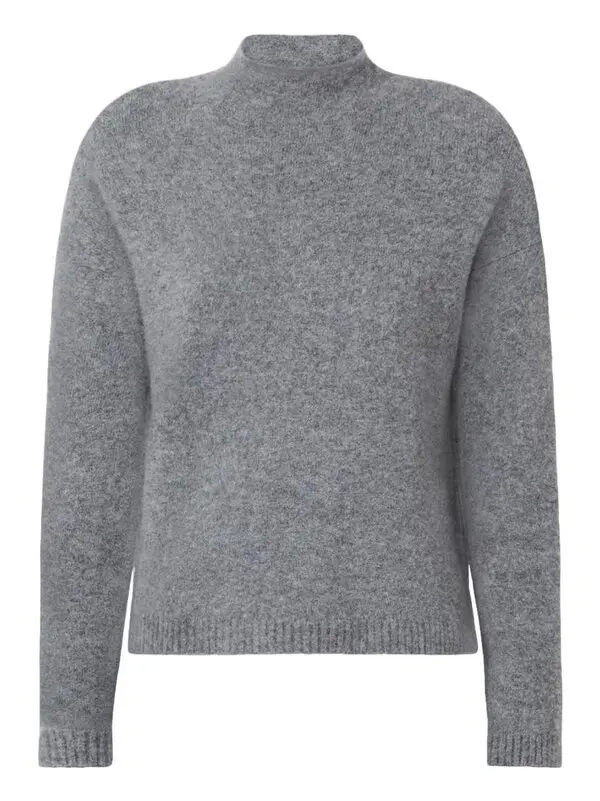 Max Mara Cashmere Funnel-neck Pullover - Medium Grey