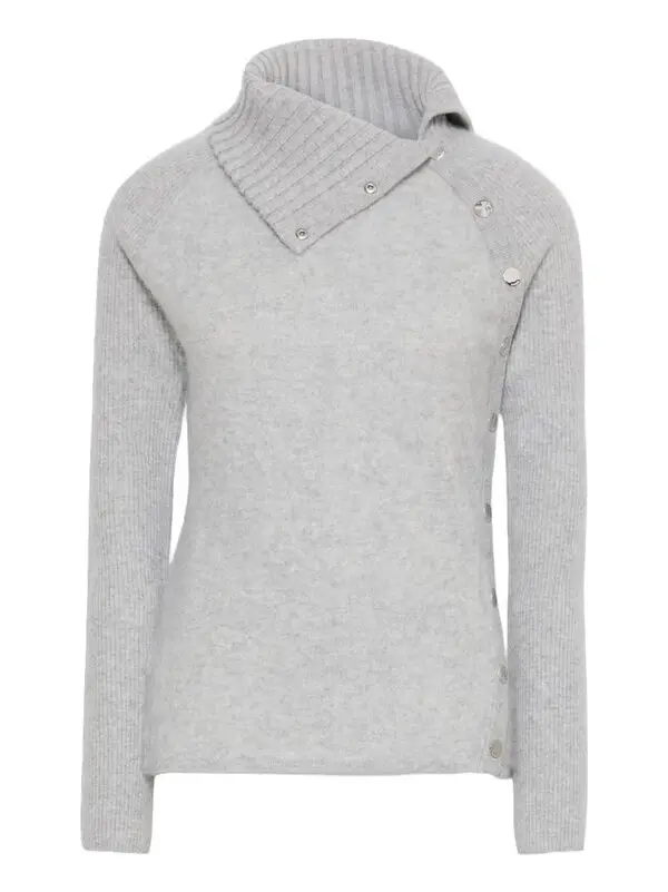 Max Mara Slim Asymmetrical Wool Sweater - Avio