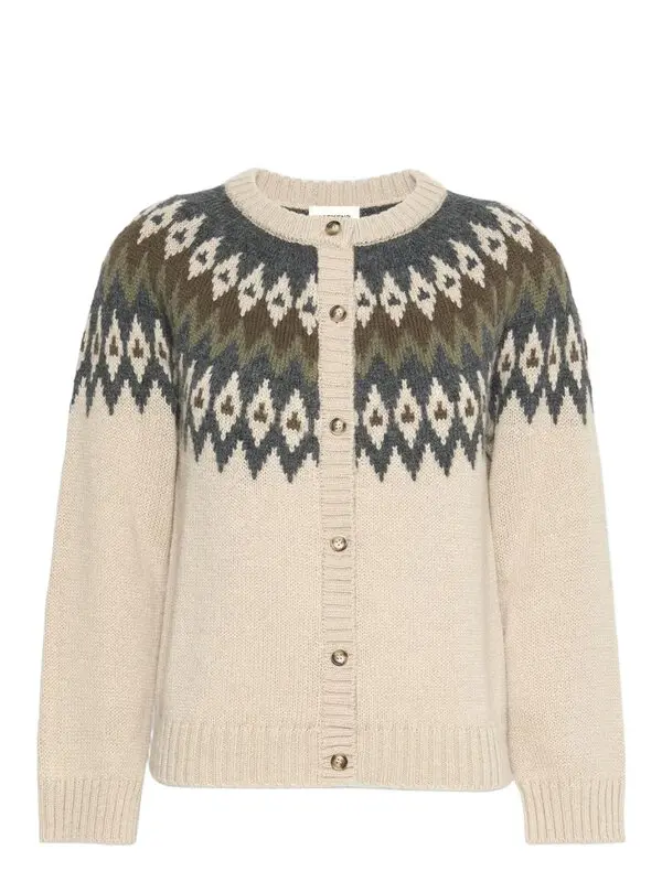 Max Mara Alpaca And Wool Blend Cardigan - Beige