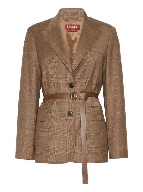Max Mara Wool Flannel Blazer - Camel