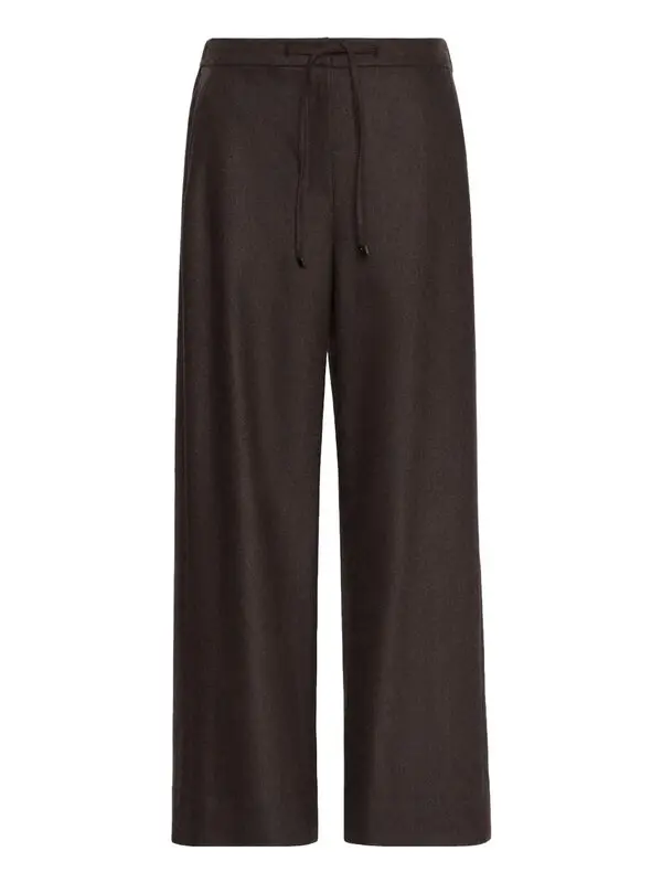Max Mara Stretch Wool Joggers - Brown