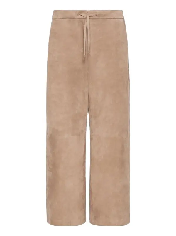 Max Mara Suede Joggers - Colonial