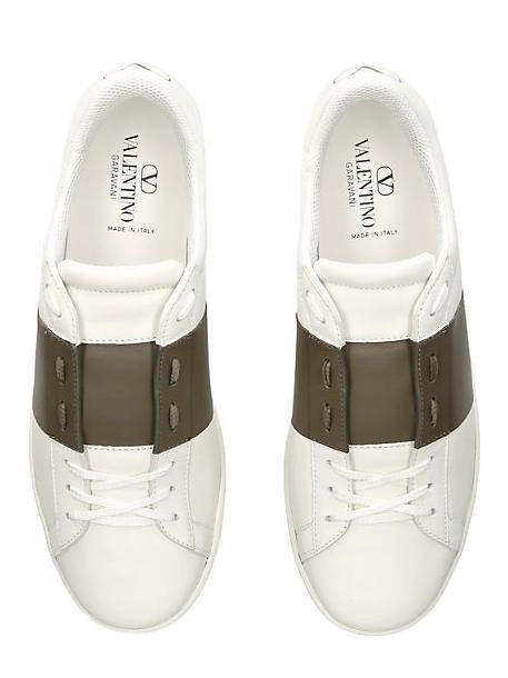 Valentino Garavani Open Royco Leather Trainers - White/comb