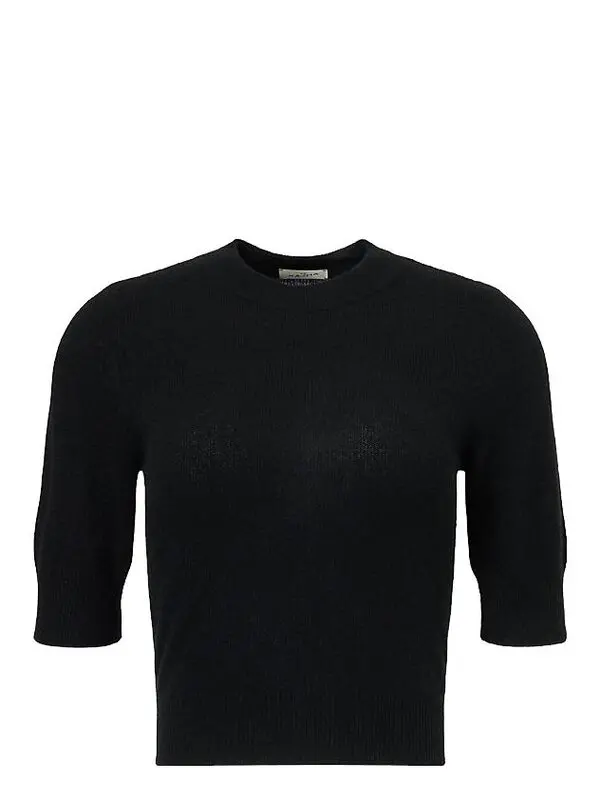 Le Kasha Cashmere Short-sleeve Jumper - Black