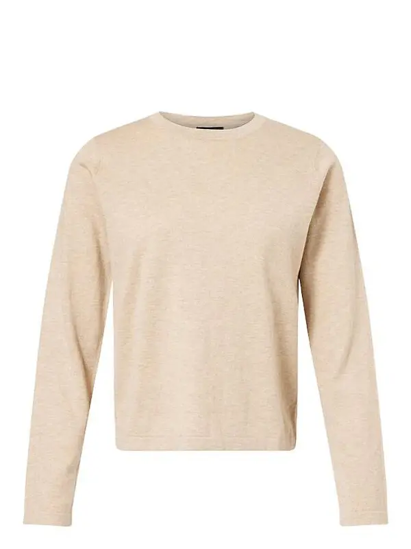 Rails Round-neck Cotton-blend T-shirt - Heather Oat