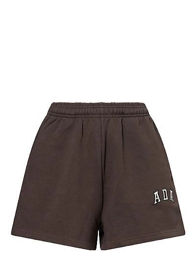 ADANOLA Ada Drawstring Cotton-jersey Shorts - Coffee Bean
