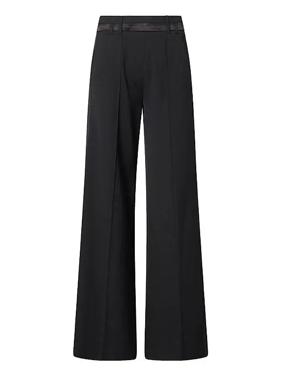 ME+EM Me + Em Tapered Wool-blend Trousers - Black