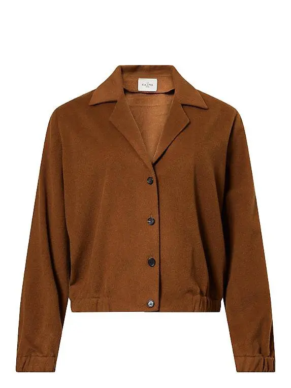 Le Kasha Relaxed-fit Cashmere Bomber Jacket - Cinnamon