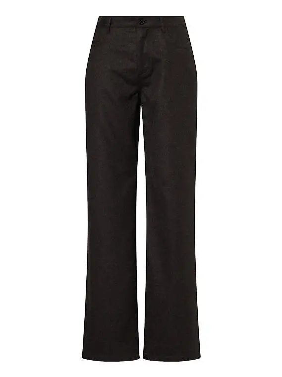 Le Kasha Vicence Straight-leg Cashmere Trousers - Chocolat