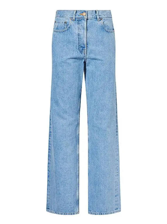 Thom Browne Classic 5-pocket Straight-leg Denim Jeans - Light Blue