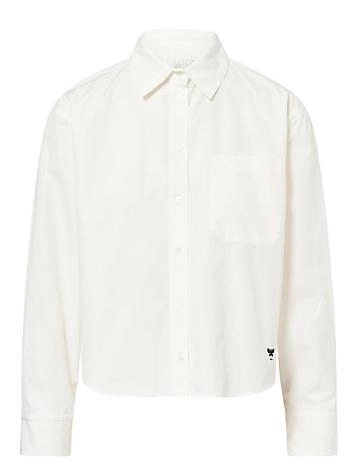 Max Mara Boxy-fit Patch-pocket Cotton Shirt - White