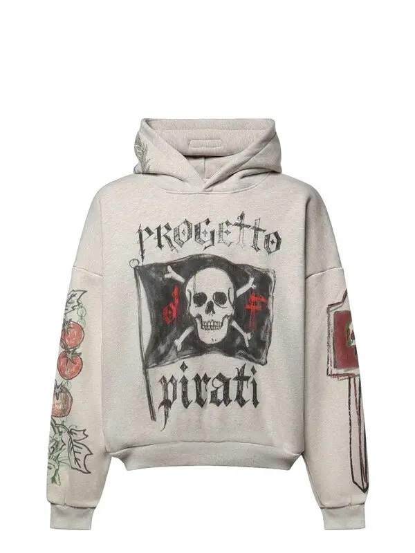 PDF Channel Pirate Cotton Hoodie - Multi