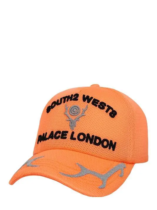 PALACE X South2 West8 Trucker Hat - Orange
