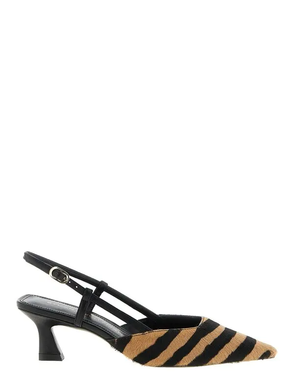 STUART WEITZMAN Vinnie Pony Hair Slingbacks - Multi
