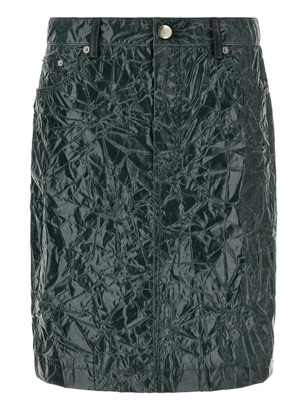 Marni Wrinkled Effect Skirt - Green