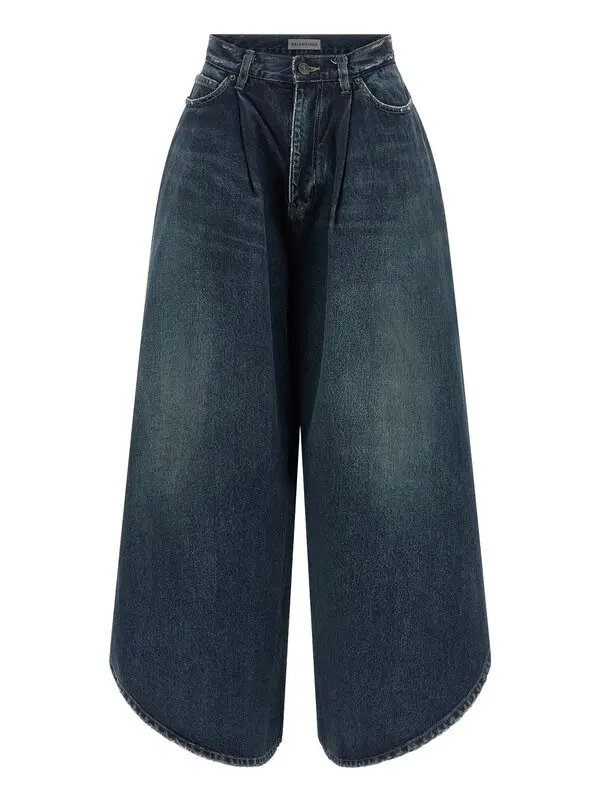 Balenciaga Tulipano Denim Pants - Blue