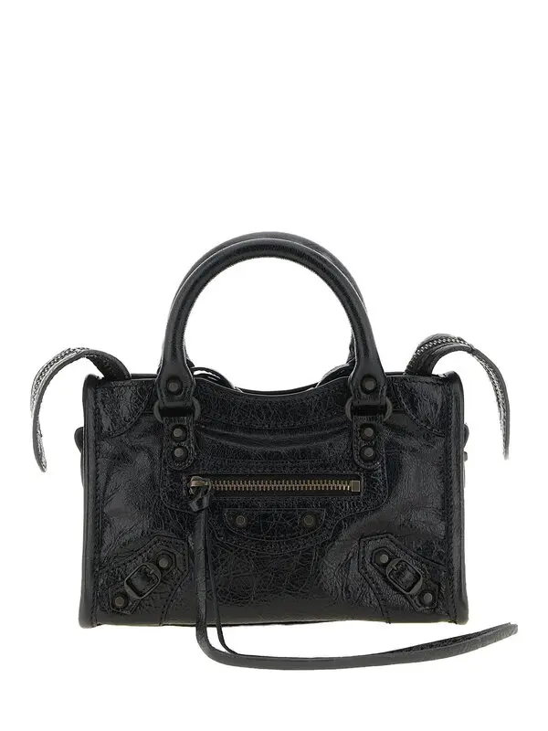 Balenciaga Le City Nano Handbag - Black