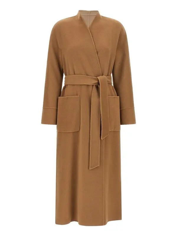 Max Mara Nodo Reversible Coat - Beige