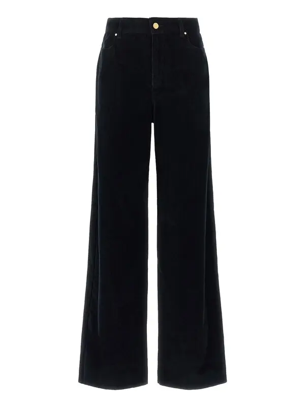 Max Mara Corduroy Palazzo Trousers - Blue