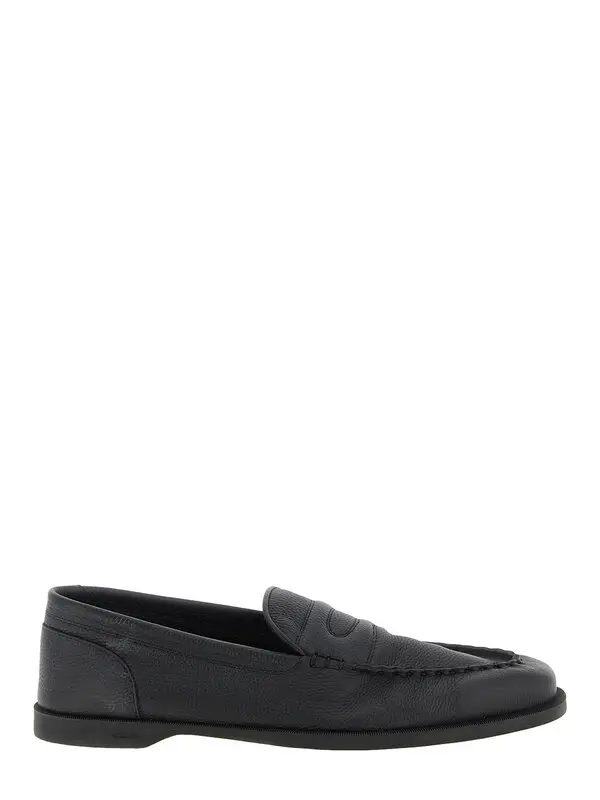 John Lobb Pace Light Grain Moccasins - Black
