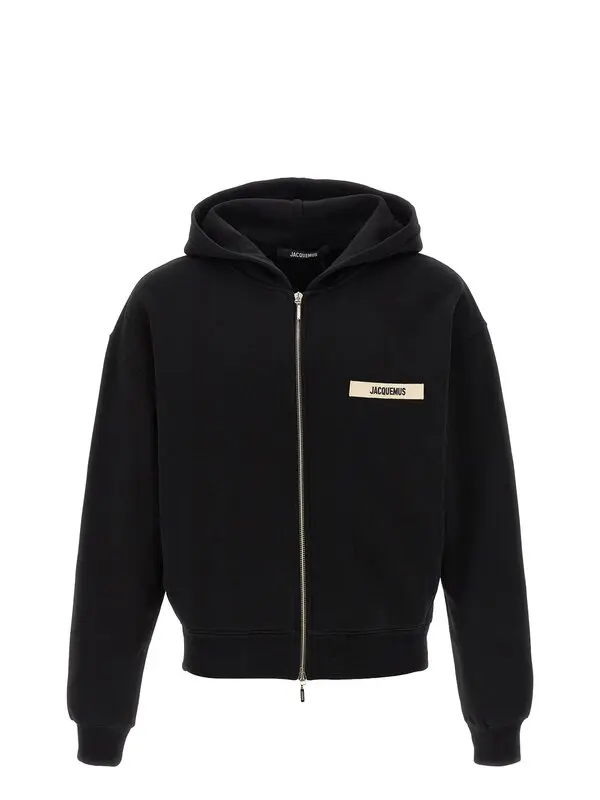 Jacquemus Le Hoodie Grip Gros Grain - Black