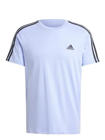 Adidas Essentials Single Jersey 3stripes T-shirt - Blue Spark