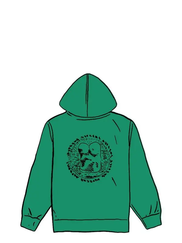 Supreme Embryo Hooded Sweatshirt - Light Pine