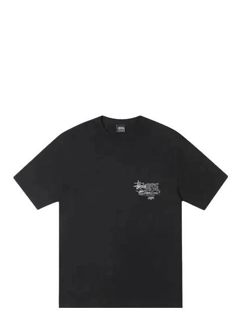 StÜssy Respect The Pool Pigment Dyed Tee Shirt - Black