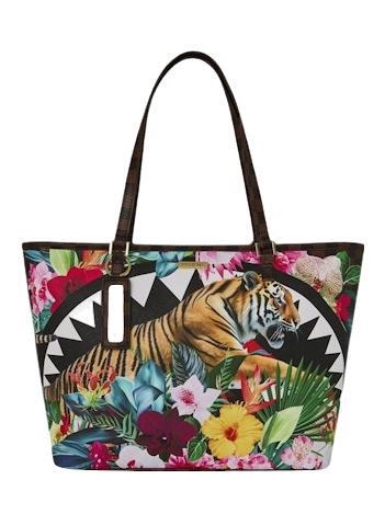 SPRAYGROUND Flowering Jungle Shark Tote - Multicolor