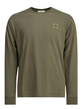 Stone Island Fissato Crewneck Sweat-shirt T-shirt - Green