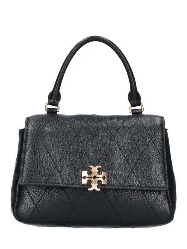 Tory Burch Charlie Mini Handbag - Black
