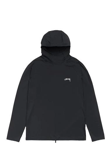 StÜssy Hooded Rash Guard Top - Black